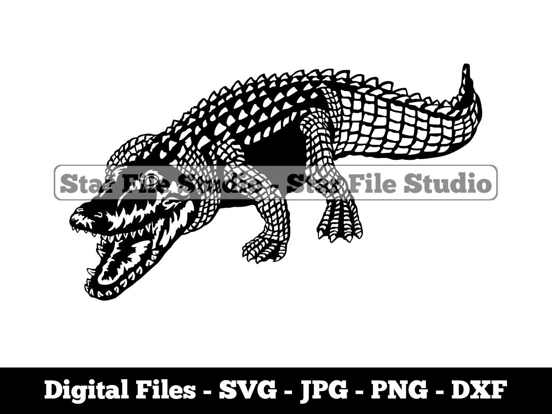 Alligator 2 Svg Alligator Png Alligator Jpg Amphibian Svg | Etsy