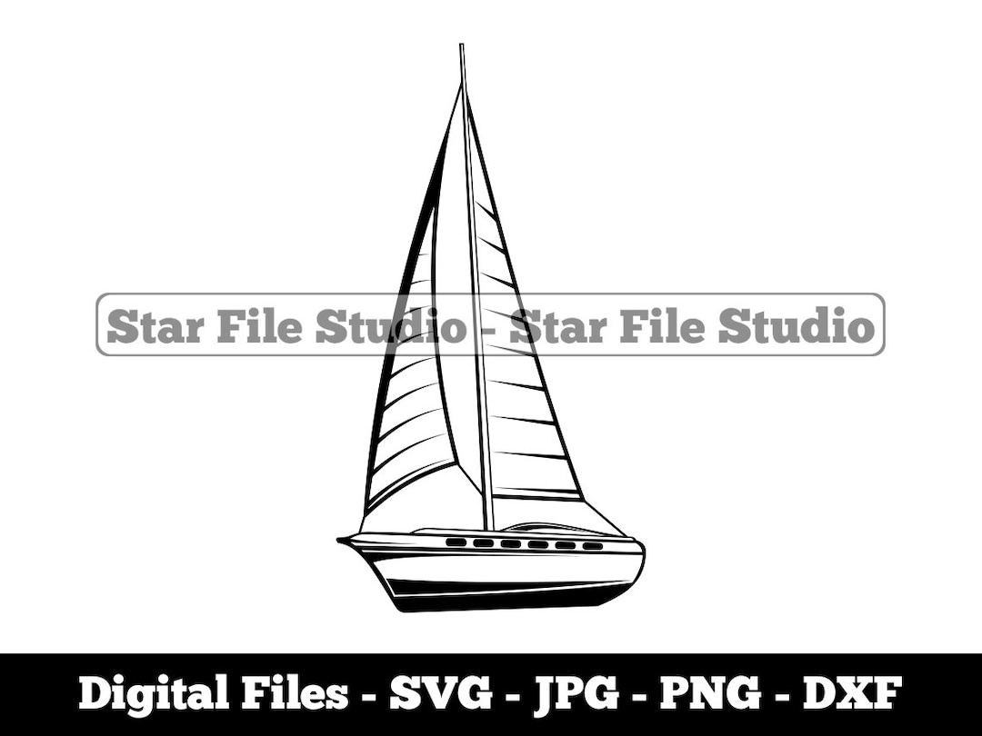 Sailboat #3 Svg, Sailing Svg, Sail Boat Svg, Sailboat Png, Sailboat Jpg ...