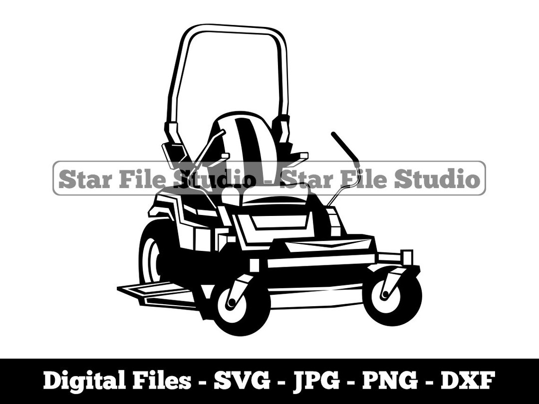 Zero Turn Lawn Mower Svg, Lawn Mower Svg, Landscaping Svg, Lawn Mower ...