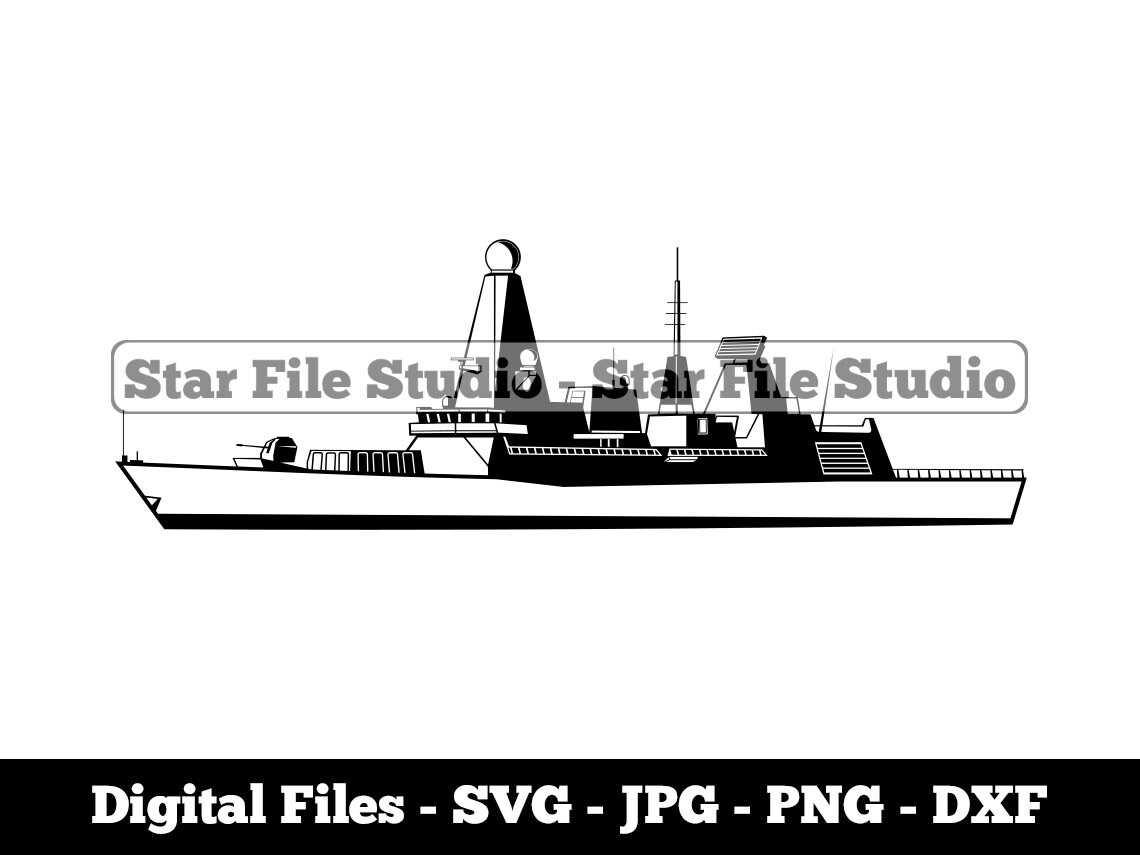 Destroyer Ship 2 Svg Battleship Svg Navy Svg Destroyer - Etsy