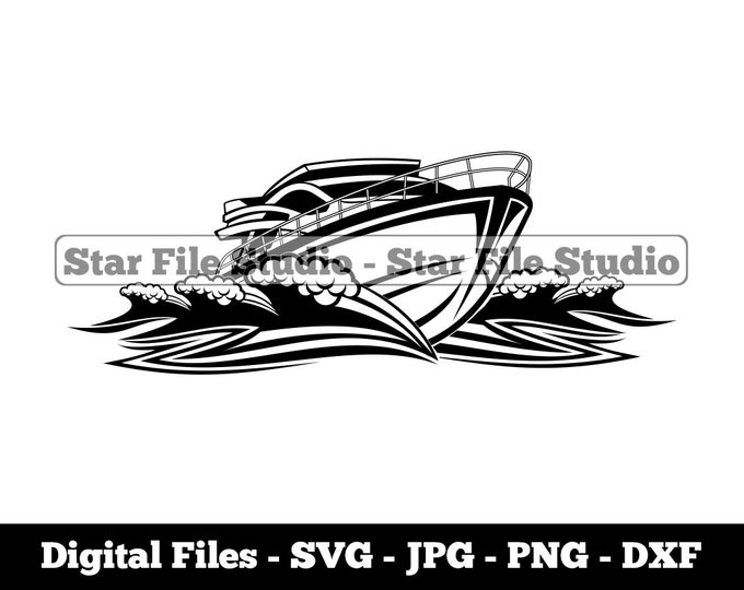 Speed Boat SVG Bundle, Speed Motorboat Svg, Speed Boat Dxf, Speed Boat ...