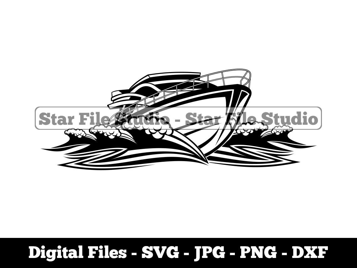 Speed Boat 3 Svg Speed Boat Svg Speedboat Svg Motor Boat - Etsy
