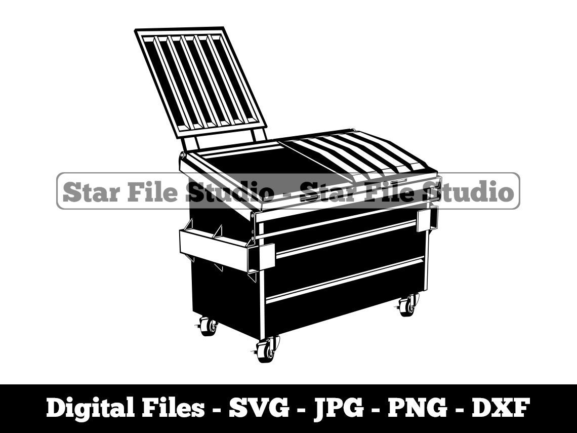Garbage Dumpster Svg Waste Svg Trash Svg Dumpster Png | Etsy