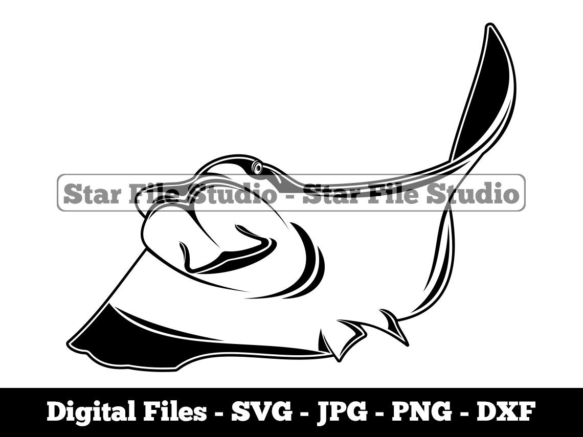 Stingray Svg Ray Svg Fish Svg Stingray Png Stingray Jpg - Etsy