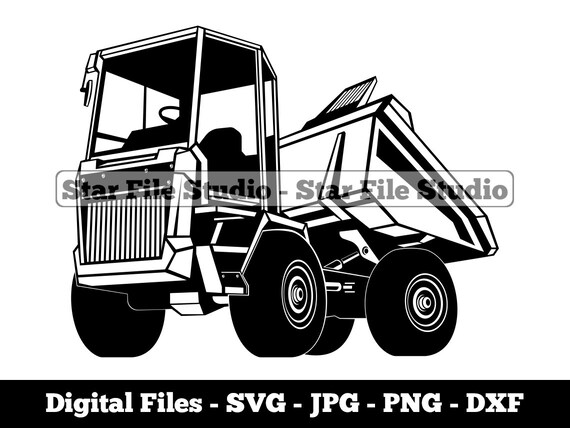 Dual View Truck 2 Svg Truck Svg Heavy Equipment Svg Truck | Etsy