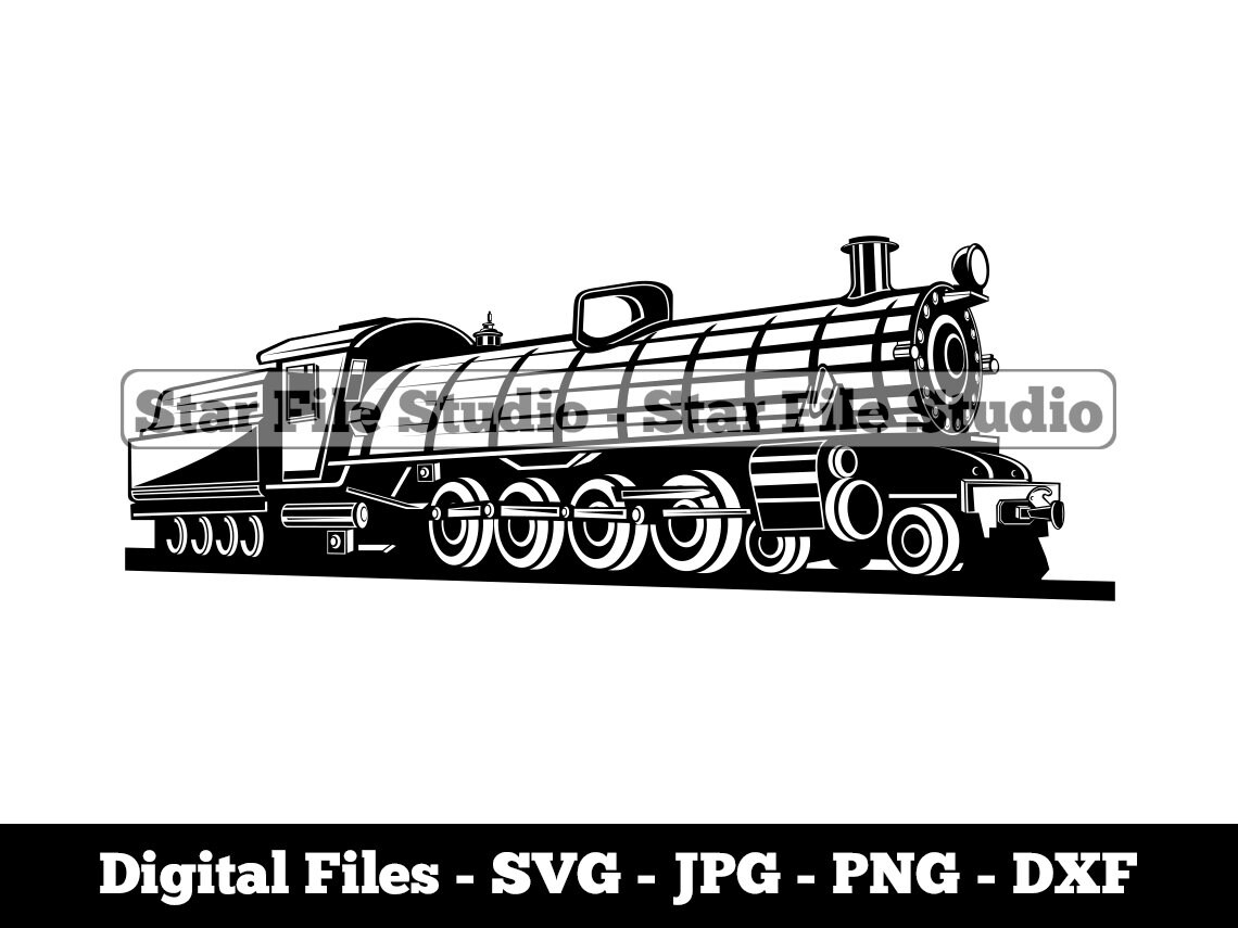 Locomotive 2 Svg Locomotive Svg Train Svg Steam Engine - Etsy