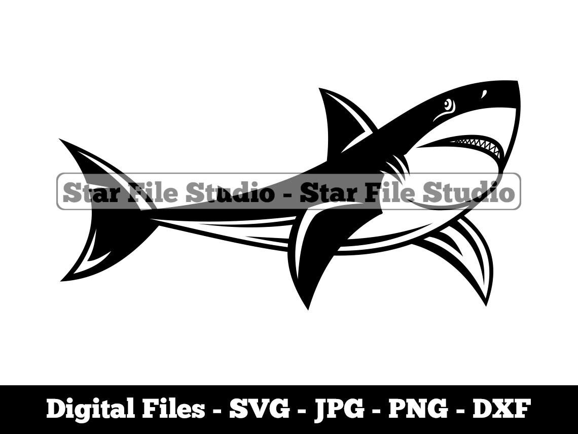 Shark 5 Svg Shark Svg Shark Logo Svg Shark Png Shark Jpg - Etsy