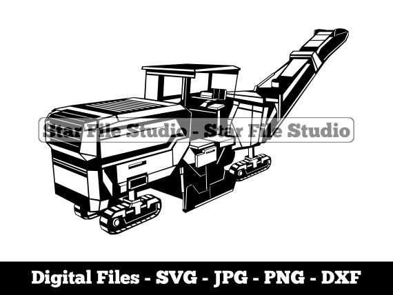 Asphalt Milling Machine 2 Svg Asphalt Machine Svg Heavy - Etsy