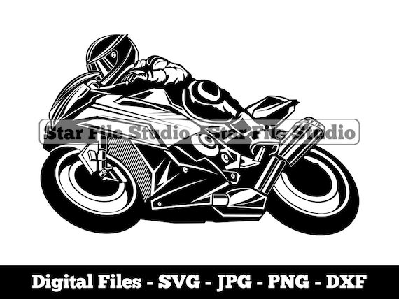 Motorcycle Rider Svg Motorcycle Racing Svg Motorbike Svg - Etsy