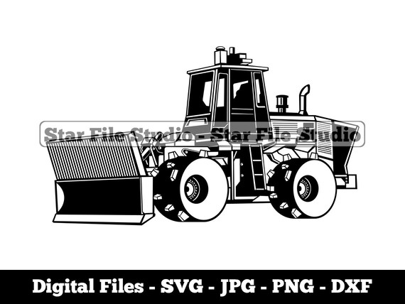 Landfill Compactor Svg Compactor Svg Heavy Equipment Svg | Etsy