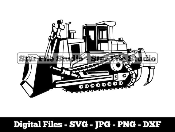 Bulldozer With Multi Shank Ripper Svg Bulldozer Svg Dozer - Etsy Australia