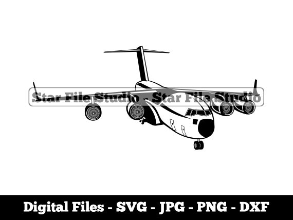 Military Aircraft Svg Airplane Svg Transport Aircraft Svg - Etsy