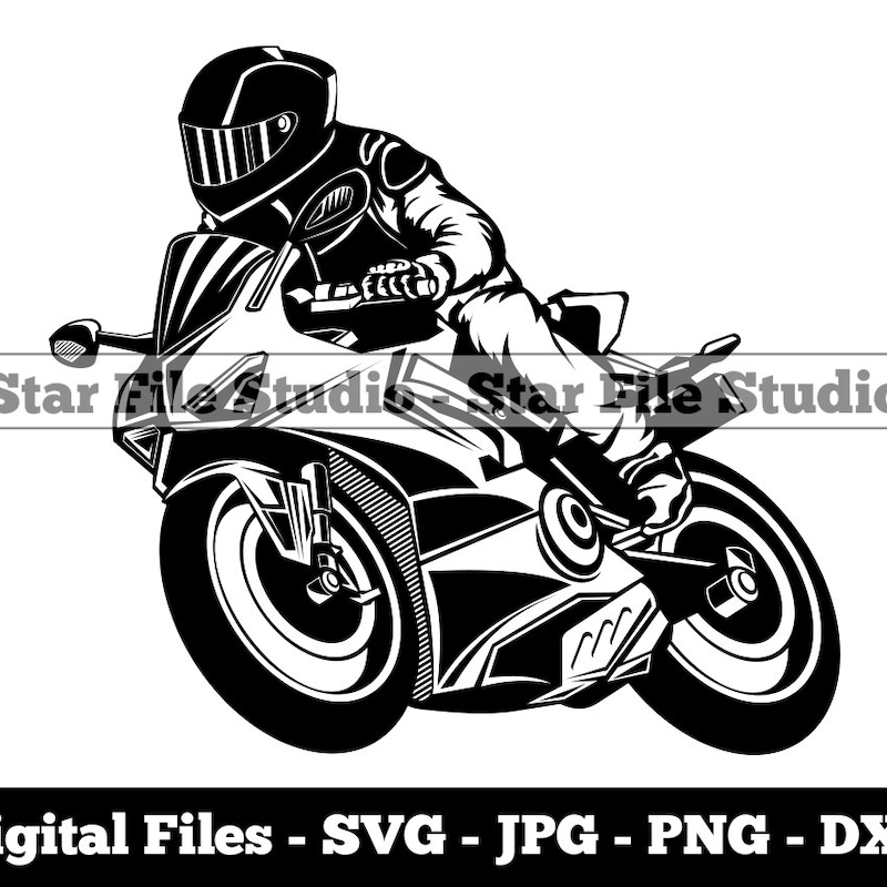 Motorcycle Svg - Etsy