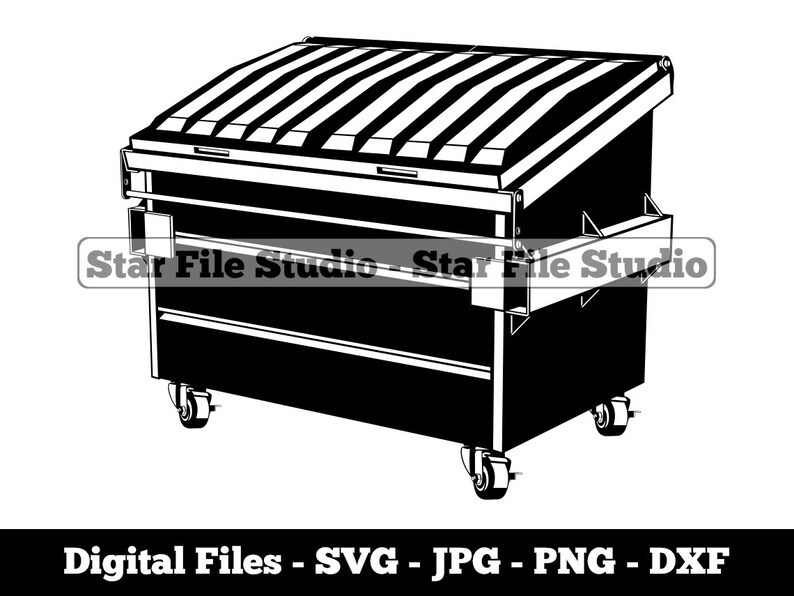 Garbage Dumpster 2 Svg Waste Svg Trash Svg Dumpster Png - Etsy