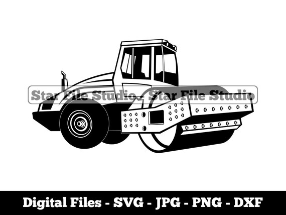 Single Drum Roller 4 Svg Road Roller Svg Heavy Equipment - Etsy