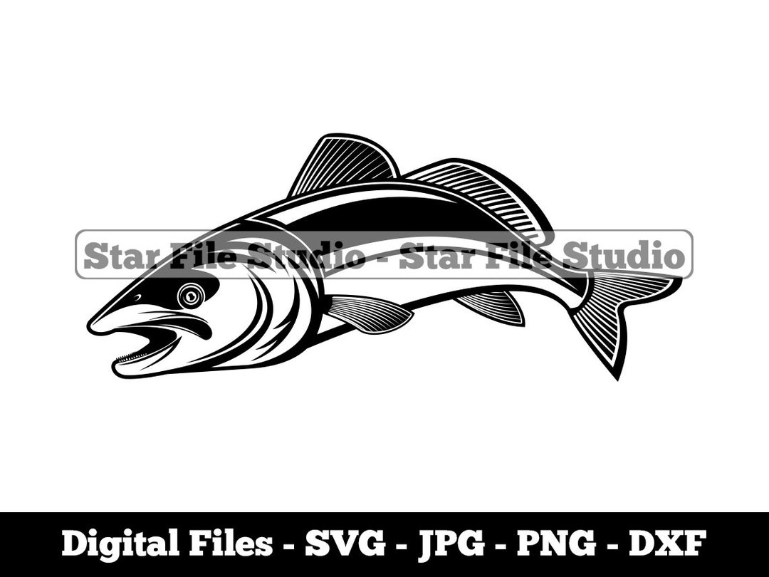 Sea Trout 2 Svg, Speckled Trout Svg, Fishing Svg, Sea Trout Png, Sea ...