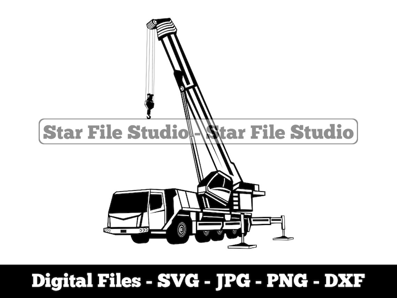 Taxi Crane 4 Svg Mobile Crane Svg Heavy Equipment Svg Taxi - Etsy