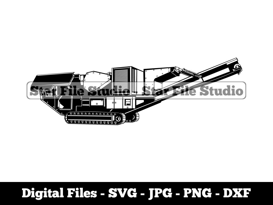 Crusher Svg, Crushing Maching Svg, Heavy Equipment Svg, Crusher Png ...