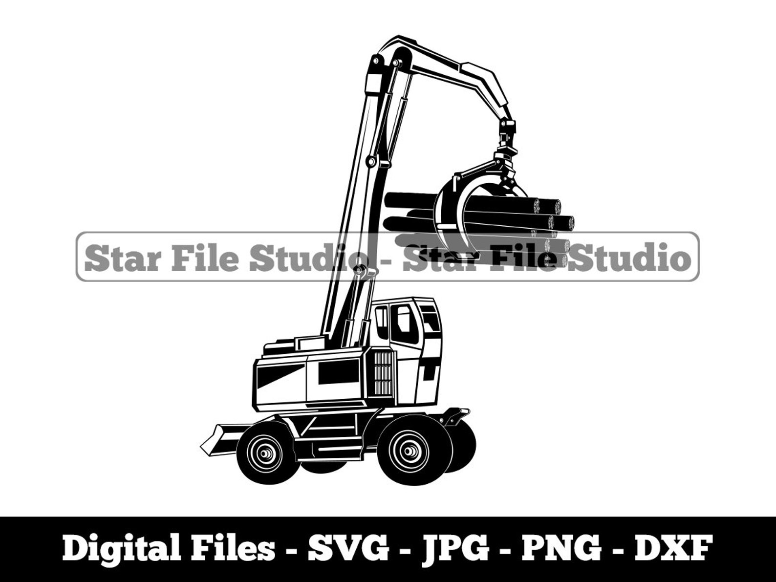 Logging Crane Svg, Forestry Svg, Tree Mover Svg, Logging Crane Png ...