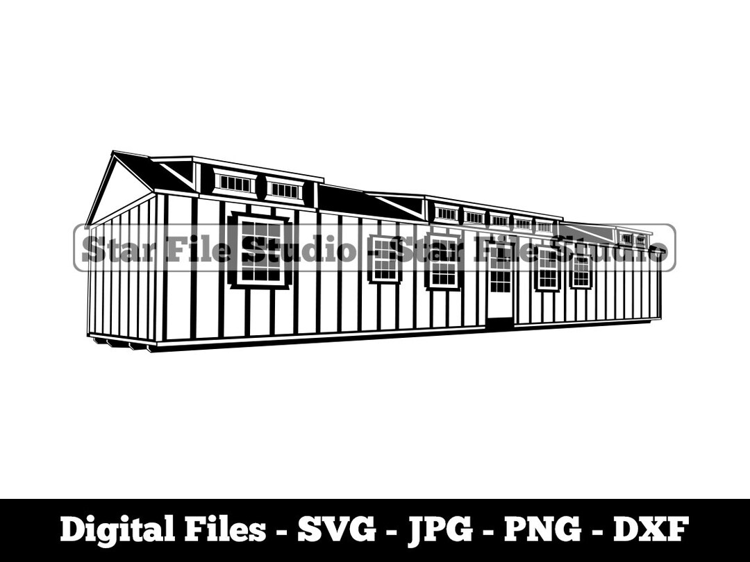 Portable Building 2 Svg, Portable Home Svg, Portable Office Svg ...