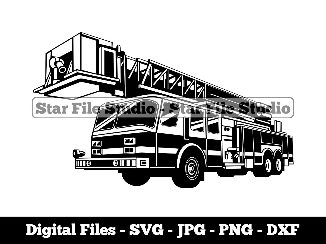 Firetruck Svg Fire Engine Svg Firefighter Svg Firetruck - Etsy
