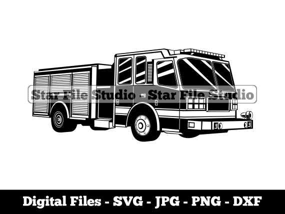 Firetruck 7 Svg Fire Engine Svg Firetruck Svg Firefighter | Etsy
