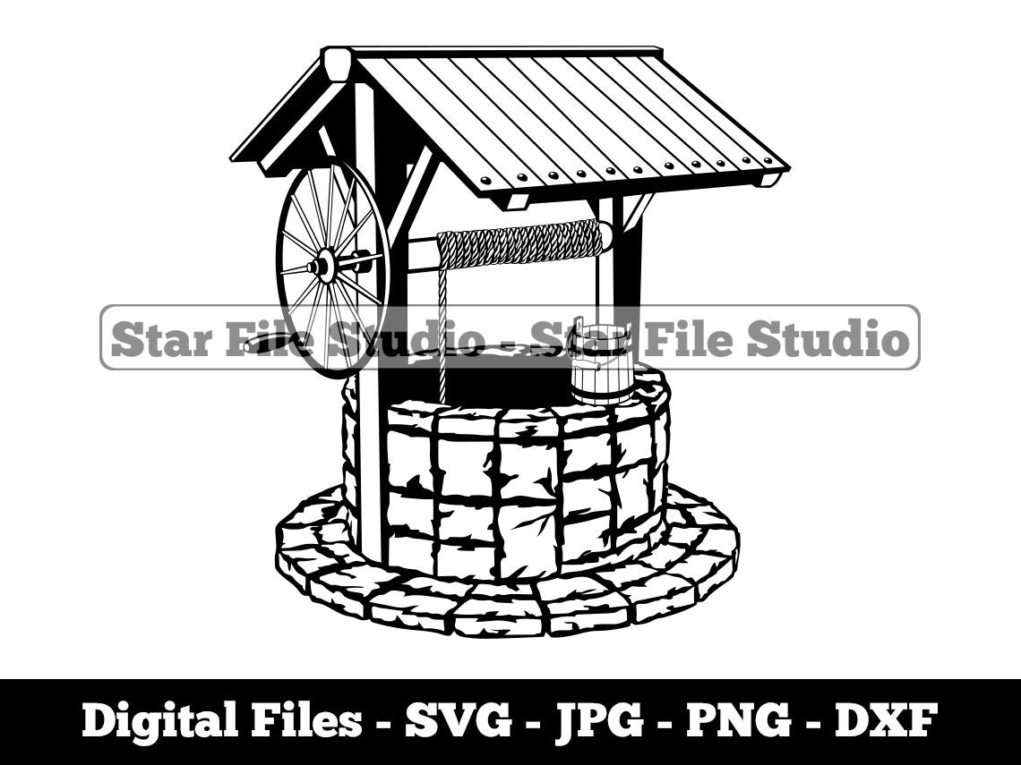 Water Well Svg Farm Well Svg Well Svg Water Well Png Water - Etsy