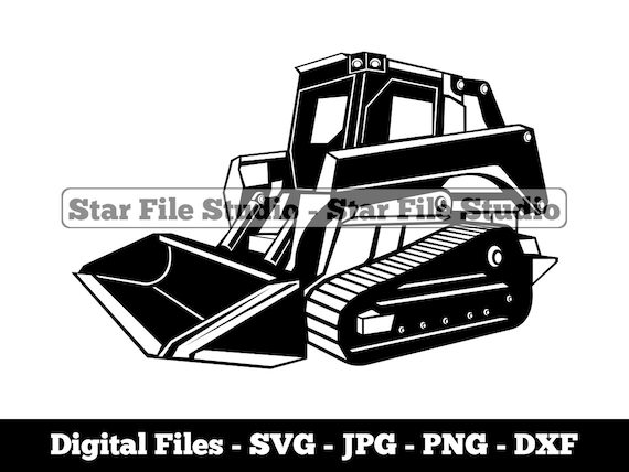 Track Skid Steer Svg Track Skid Steer Svg Heavy Equipment - Etsy
