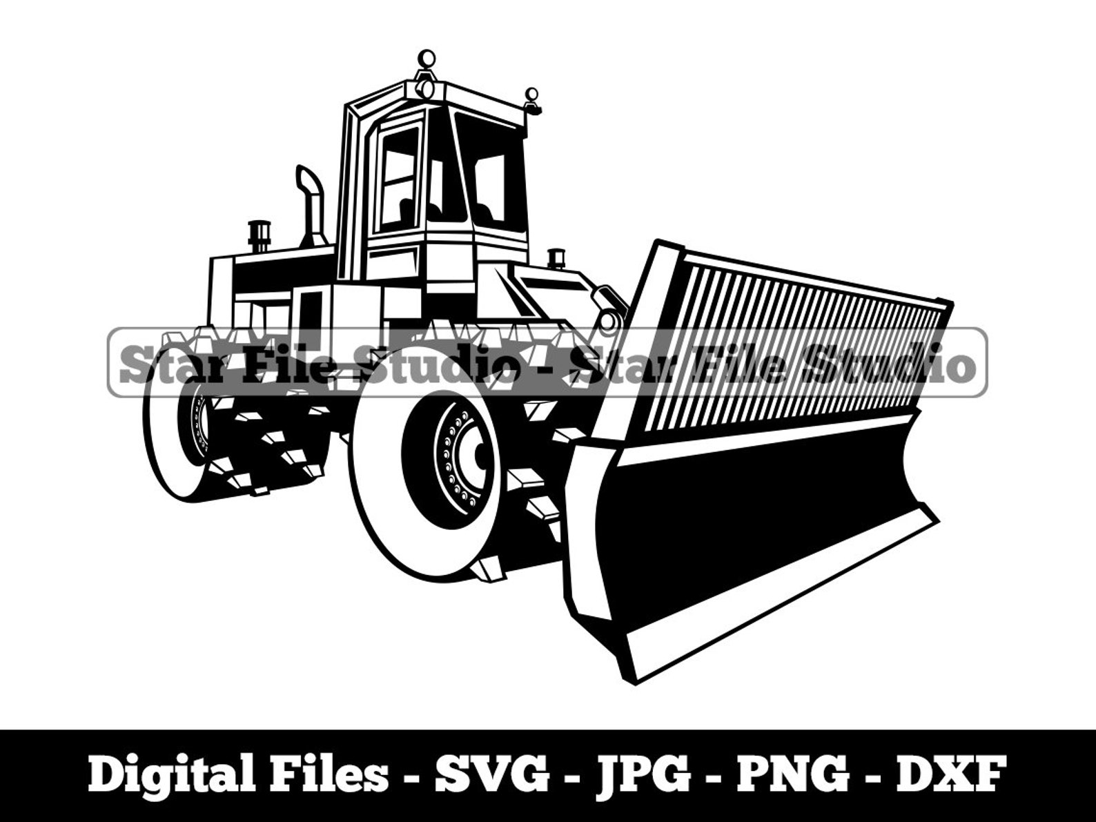 Landfill Compactor #2 Svg, Compactor Svg, Heavy Equipment Svg ...