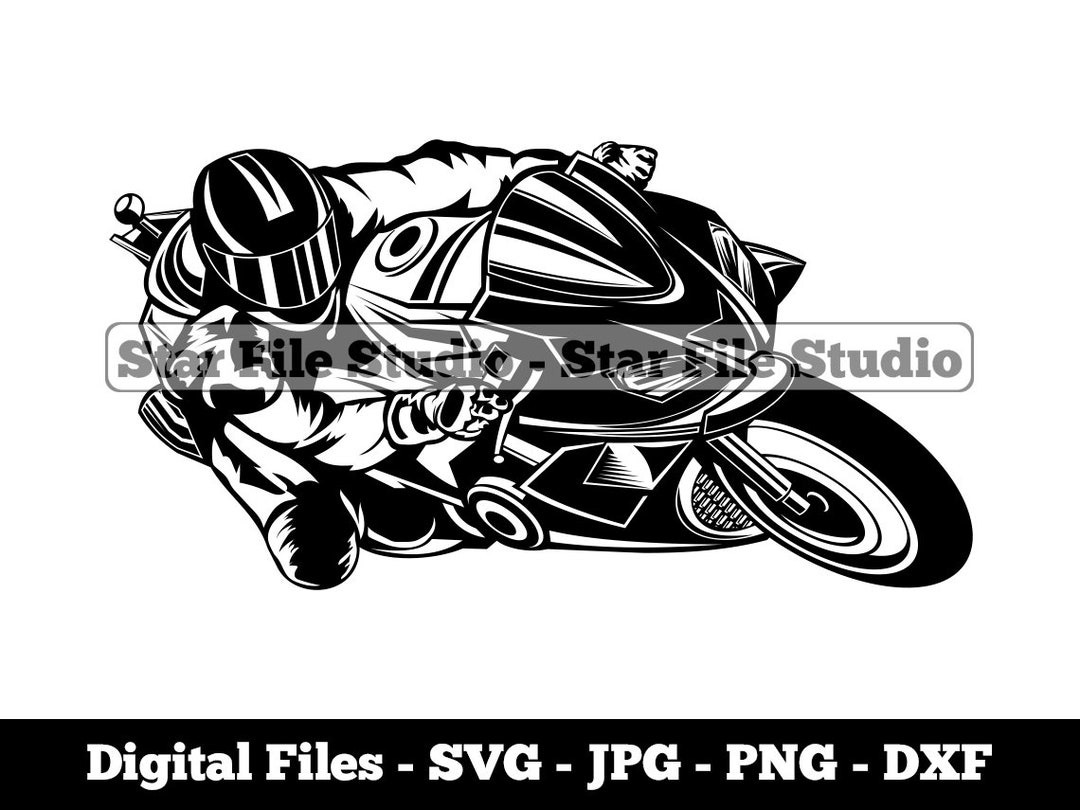 Motorcycle Racing #2 Svg, Motorcycle Rider Svg, Motorbike Svg ...