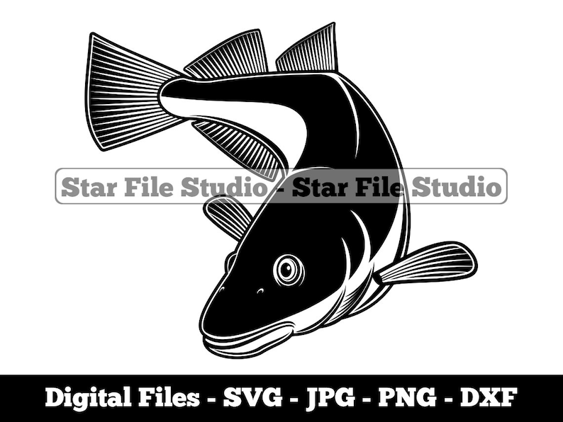 Cod Svg Cod Fish Svg Fishing Svg Fish Svg Cod Png Cod | Etsy