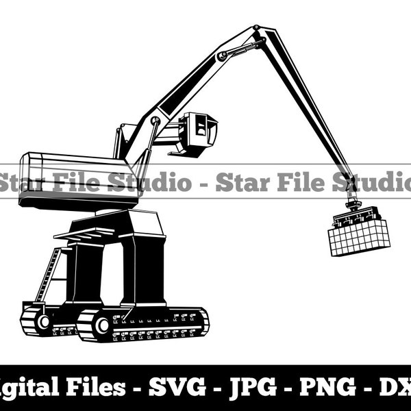 Container Crane Svg - Etsy