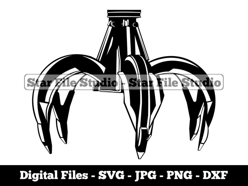 Crane Grapple Svg Grapple Svg Junkyard Svg Grapple Png - Etsy
