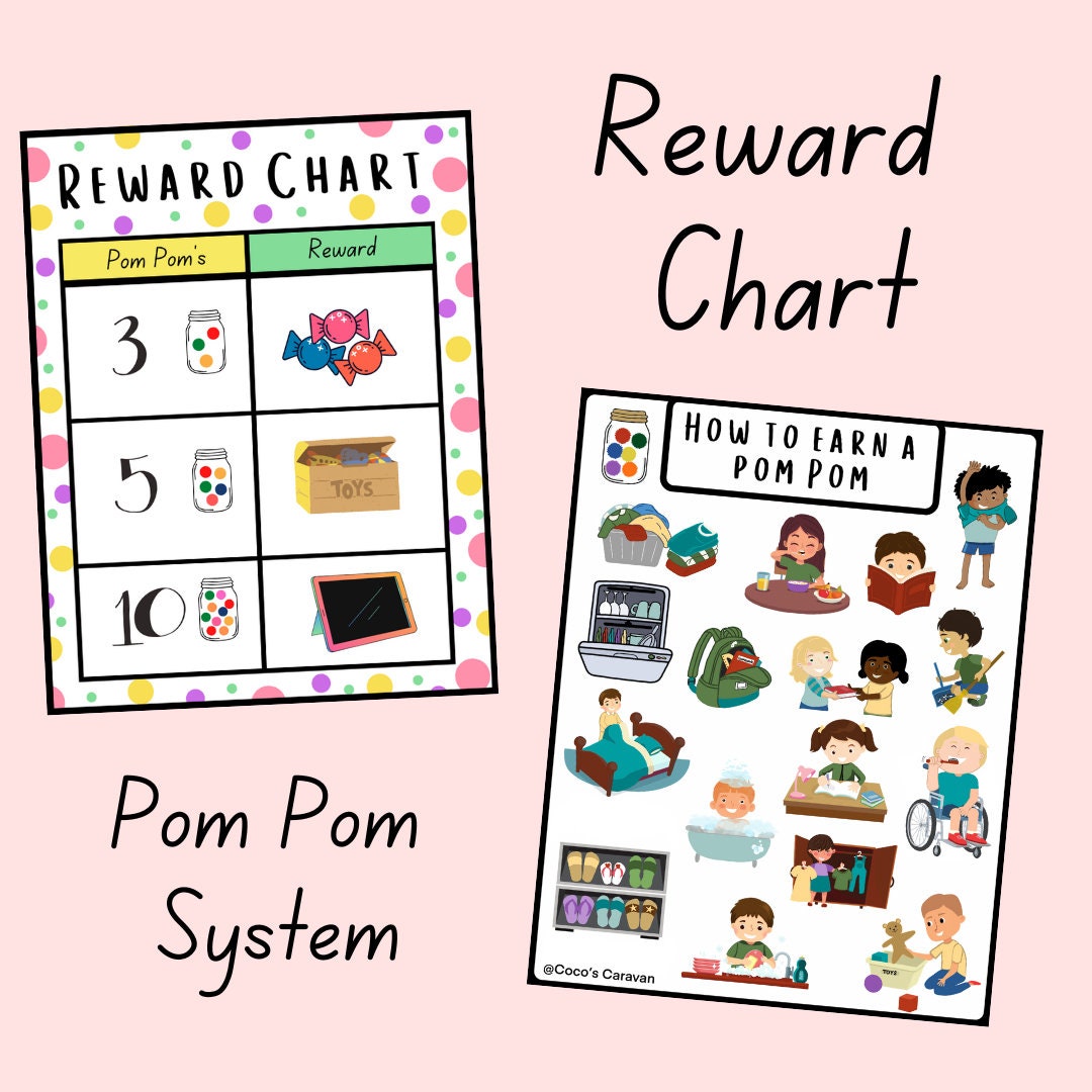 Pom Pom Reward Chart - Etsy