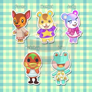 Animal Crossing Sticker Pack Easy Peel Stickers ACNH Sticker Pack Video ...