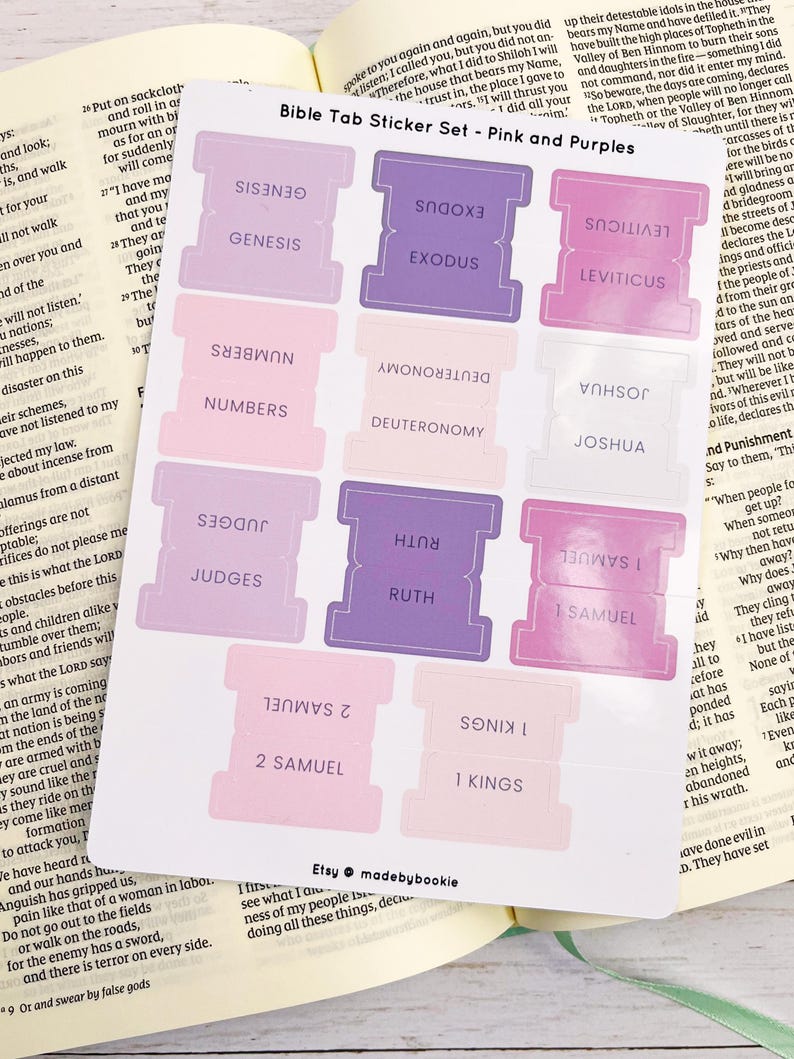 Bible Tab Stickers | Bible Tabs | Made to Order | Christian Bible Tabs ...