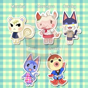 Animal Crossing Sticker Pack Easy Peel Stickers ACNH Sticker Pack Video ...