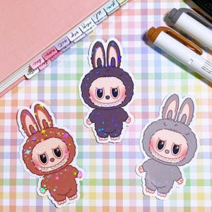 Cute Monster Rabbit Stickers | Kawaii Stickers | Monster Rabbit | Holo ...