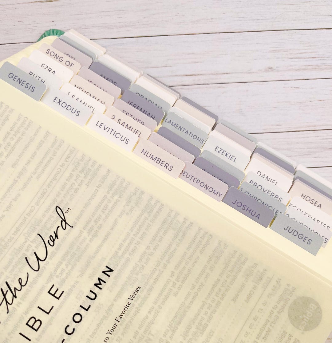 Bible Tab Stickers | Bible Tabs | Made to Order | Christian Bible Tabs ...