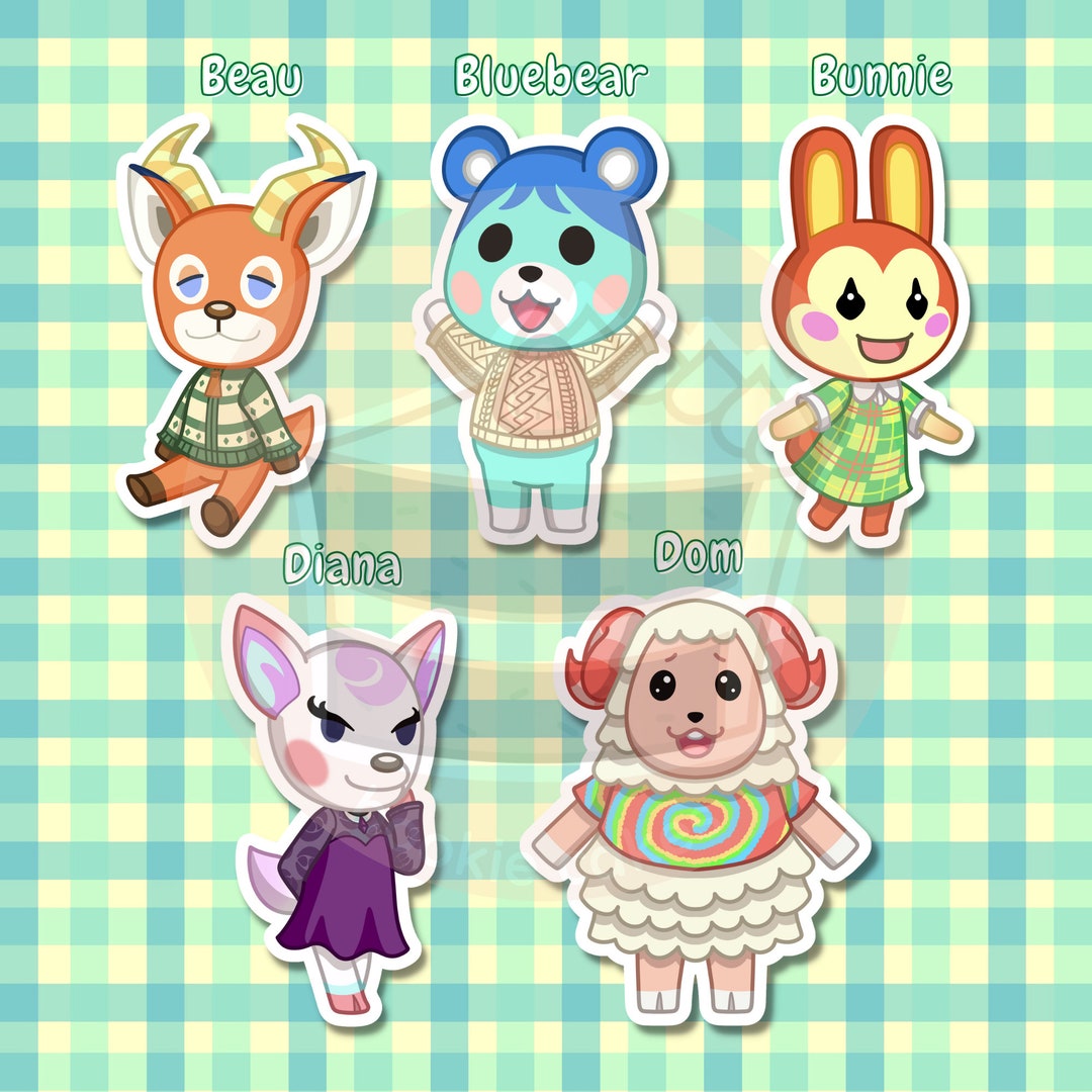 Animal Crossing Sticker Pack Easy Peel Stickers ACNH Sticker Pack Video ...