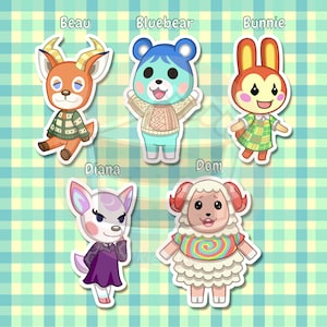 Animal Crossing Sticker Pack Easy Peel Stickers ACNH Sticker Pack Video ...