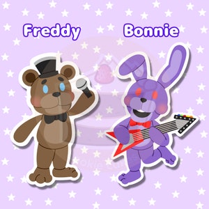 FNAF Sticker Pack | Sticker Packs | Video Game Stickers | Holo Stickers ...