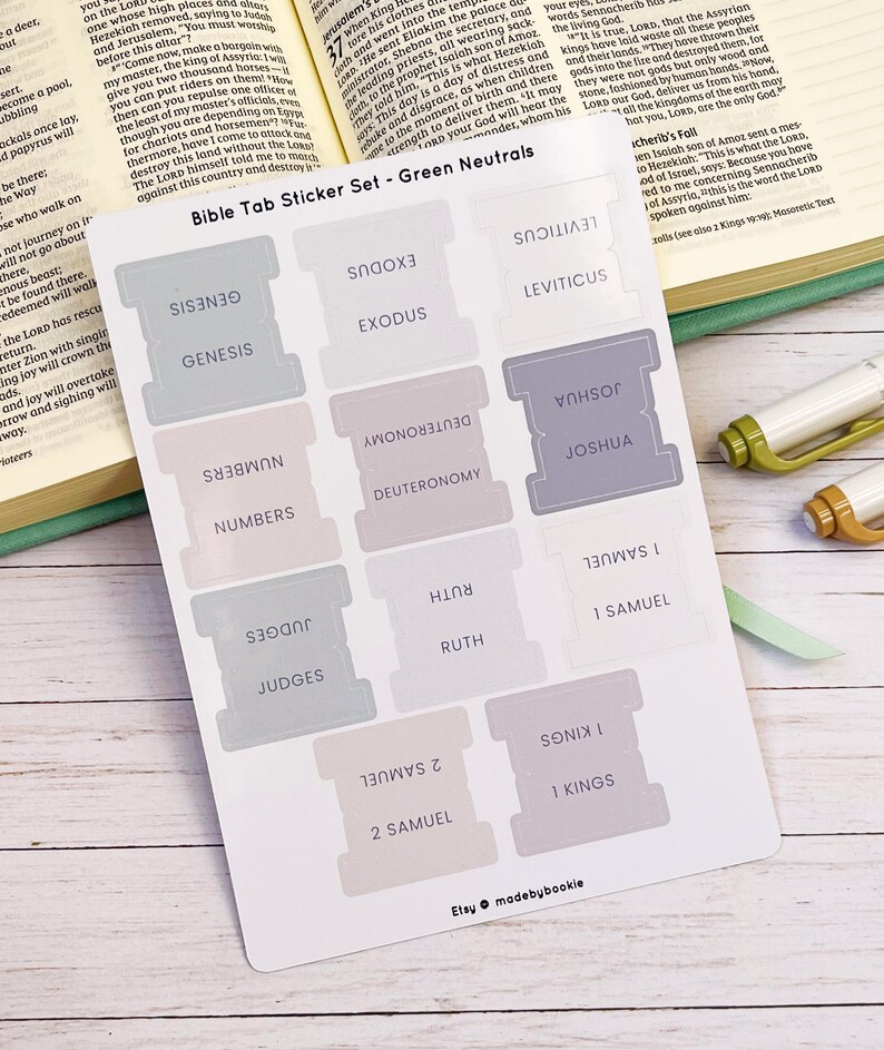 Bible Tab Stickers | Bible Tabs | Made to Order | Christian Bible Tabs ...