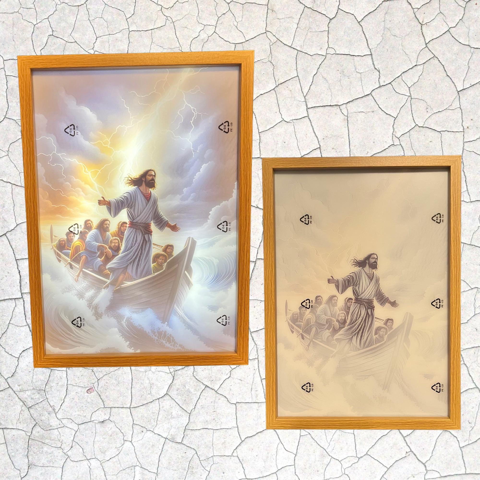 Illuminated Jesus Art Frames: Multiple Images | LED Religious Decor - Etsy