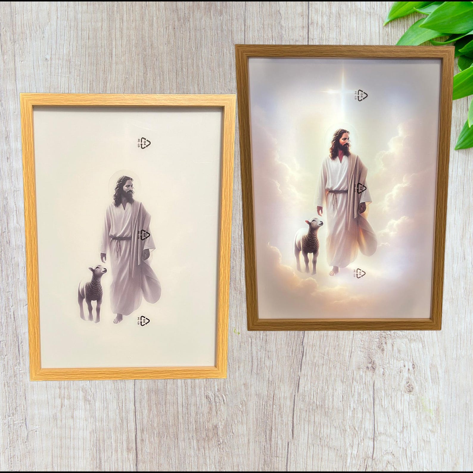 Illuminated Jesus Art Frames: Multiple Images | LED Religious Decor - Etsy