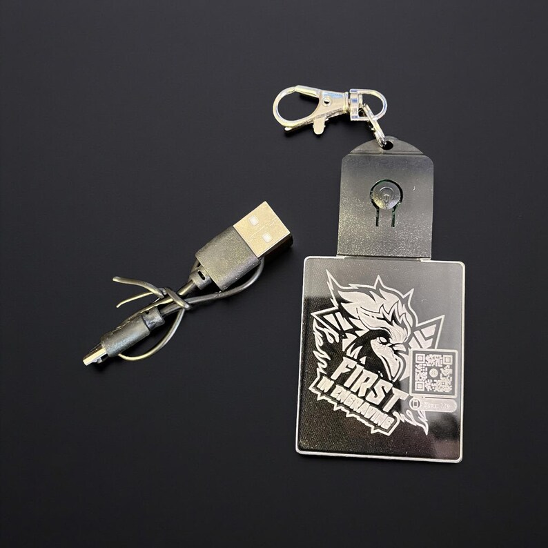 Custom LED Keychain – Laser Engraved Acrylic, Rechargeable 3D Glow - Etsy