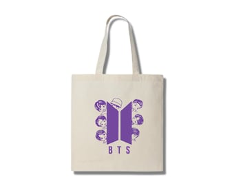 Jungkook BTS Tote Bags, Korean Kpop BTS Inspired Kpop Merch Bts Army ...