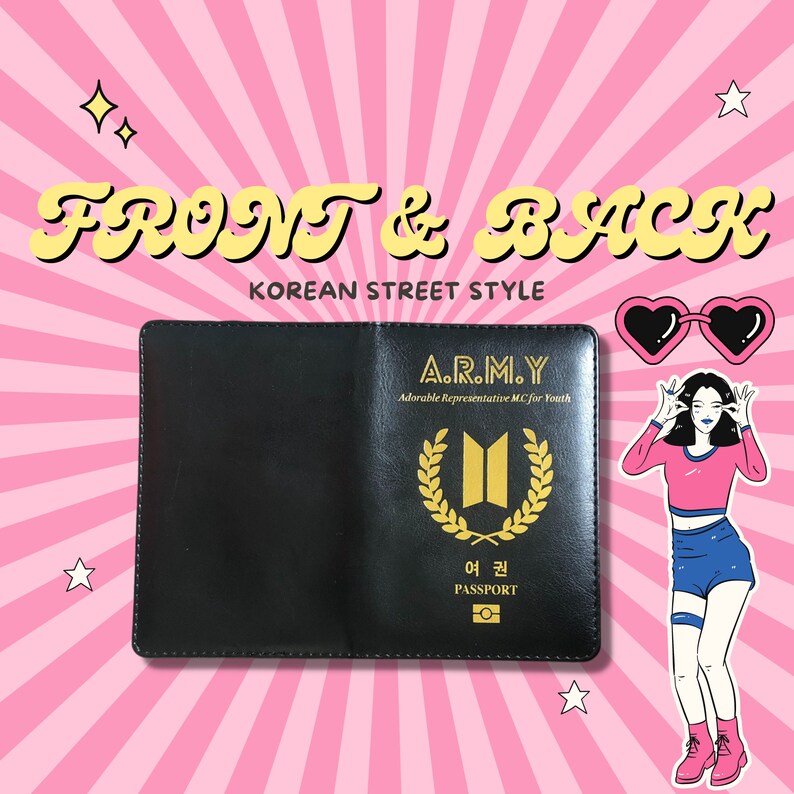 BTS Army Passport Holder Bts Passport Holder Bts Merch - Etsy