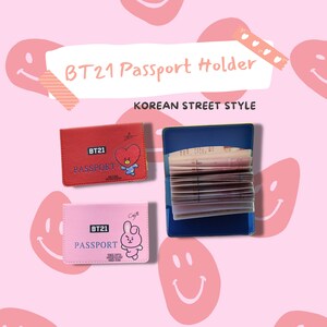 BTS BT21 Passport Holder | Bts BT21 Line Passport Holder | Bts Merch ...
