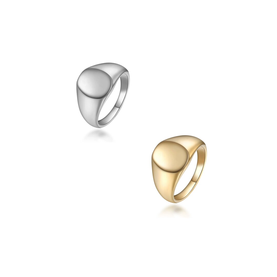 BTS Ring Oval Signet Ring | Stainless Steel | No Rust Ring | Kpop BTS ...